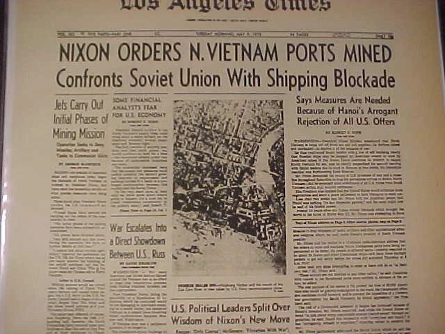 VINTAGE NEWSPAPER HEADLINE Vietnam War Kent State Oh Soldiers - PicClick UK