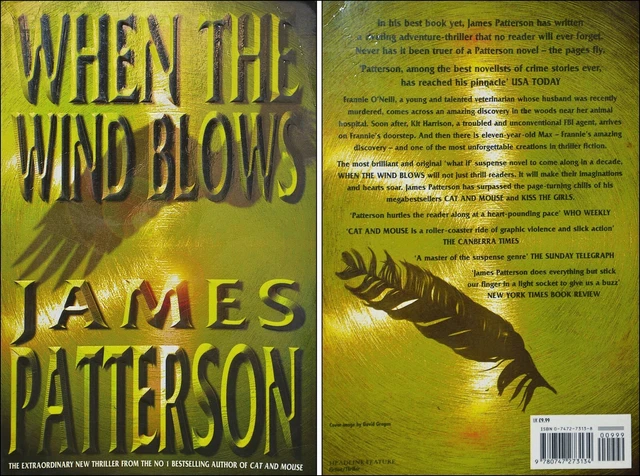JAMES PATTERSON GREAT Reads - When the Wind Blows-Paper Back in Excellent Order $15.95 - PicClick AU