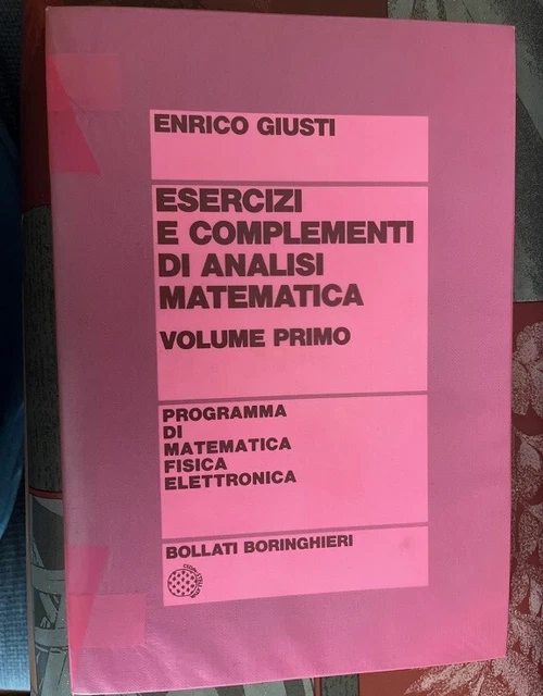ESERCIZI E COMPLEMENTI DI ANALISI MATEMATICA Vol.1 Bollati Boringhieri ...
