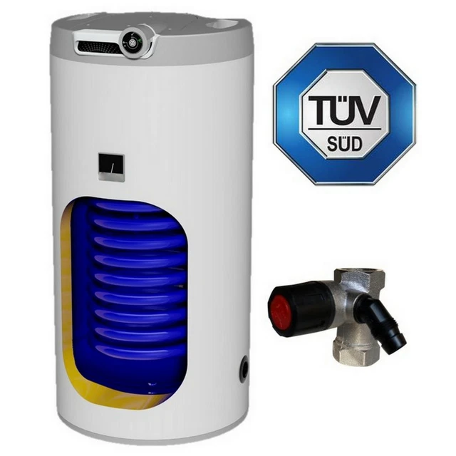 WARMWASSERSPEICHER STANDSPEICHER BOILER mit 1 Wärmetauscher 100 125 160 ...