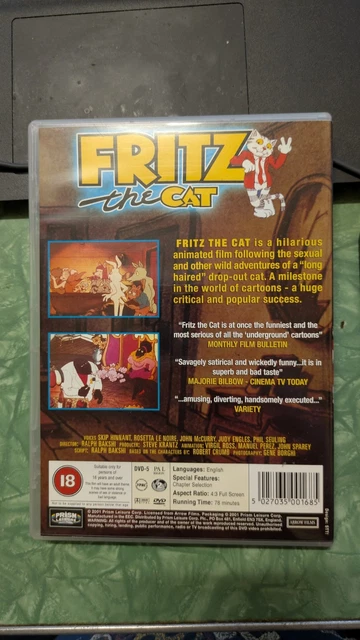 1972 FRITZ THE Cat Animated Rare DVD Movie Great Condition Region 1 £32 ...