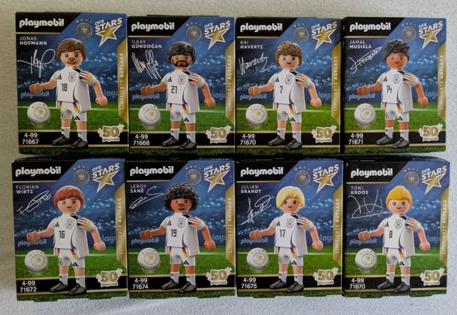PLAYMOBIL DFB STARS Limitierte Auflage 8 verschiedene Figuren Set ...