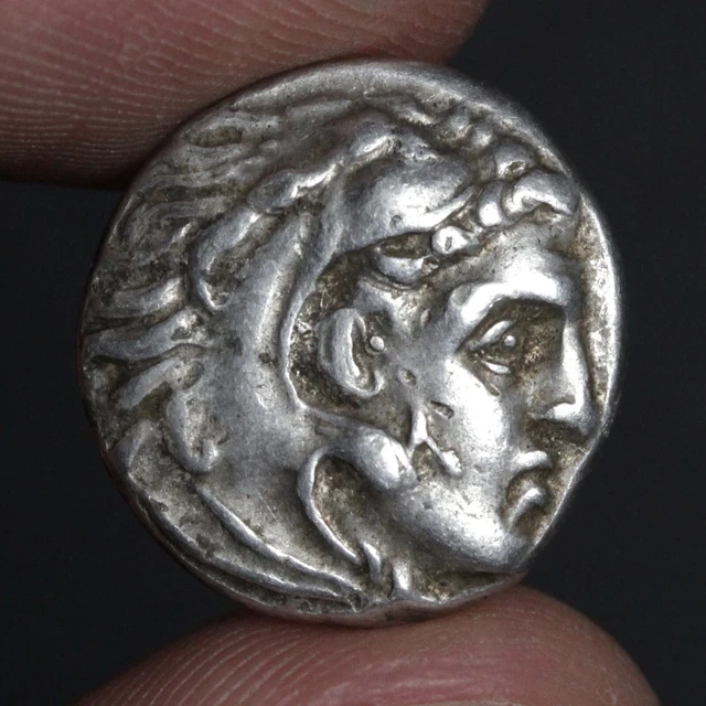 ANCIENT GREEK COIN-SILVER drachm-Alexander the great-ca 336-323 B.C ...
