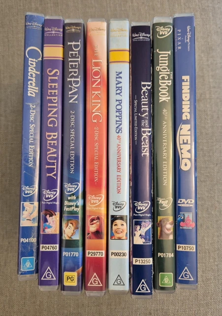 DISNEY CLASSICS DVD collection x8 popular disney movies G & PG $10.00 ...