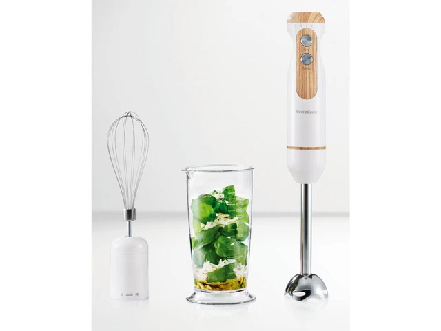 SILVERCREST HAND BLENDER 600W Food Mixer Processor Whisk Handheld 3 in ...