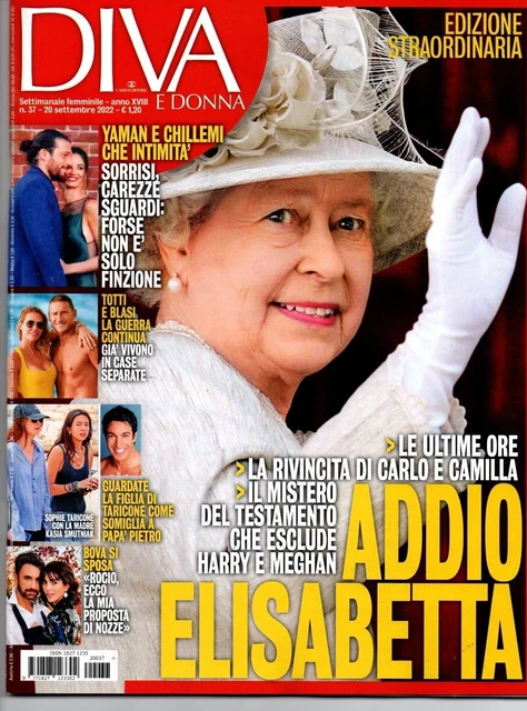 RIVISTA DIVA & DONNA Regina Elisabetta II Queen Elizabeth Totti Blasi ...