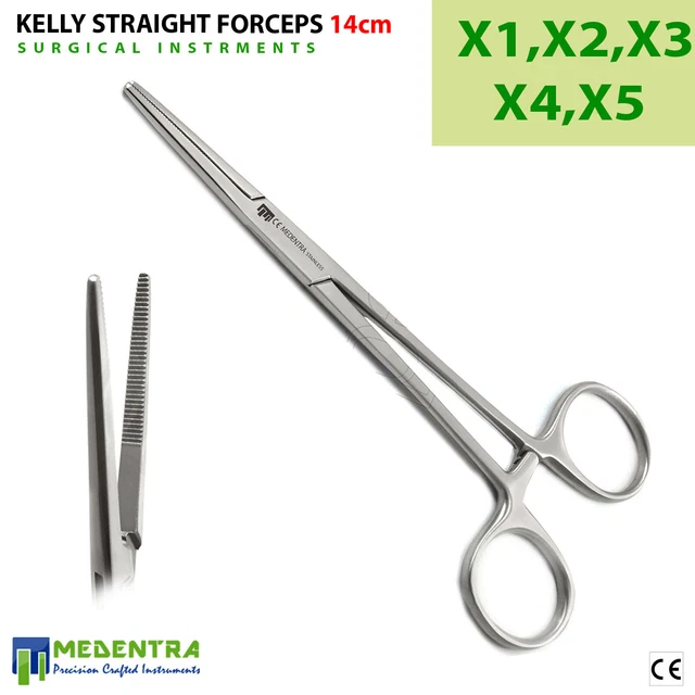 KELLY HEMOSTATIC ARTERY Clamp Forceps Holder Surgical Pliers Pinza £92. ...