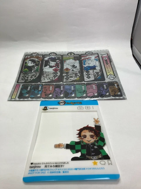Demon Slayer Bookmarks Kamado Tanjiro Nezuko Zenitsu Inosuke Set Of 2