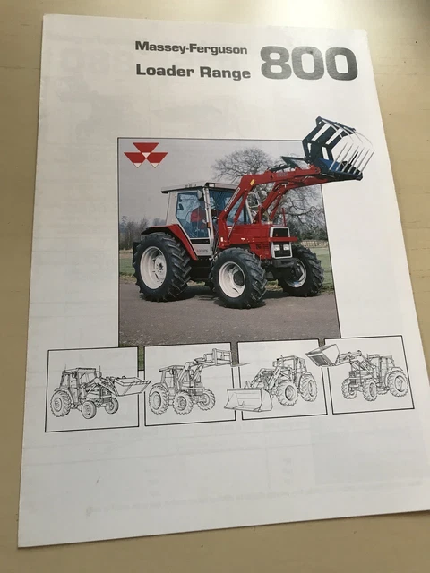 MASSEY FERGUSON MF 800 Loader Range Original 1990 Sales Brochure £16.00 ...