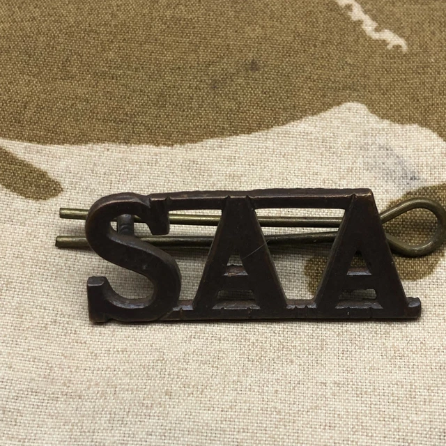 ORIGINAL WW1 SOUTH African Artillery (S.A.A Regimental Brass Shoulder ...