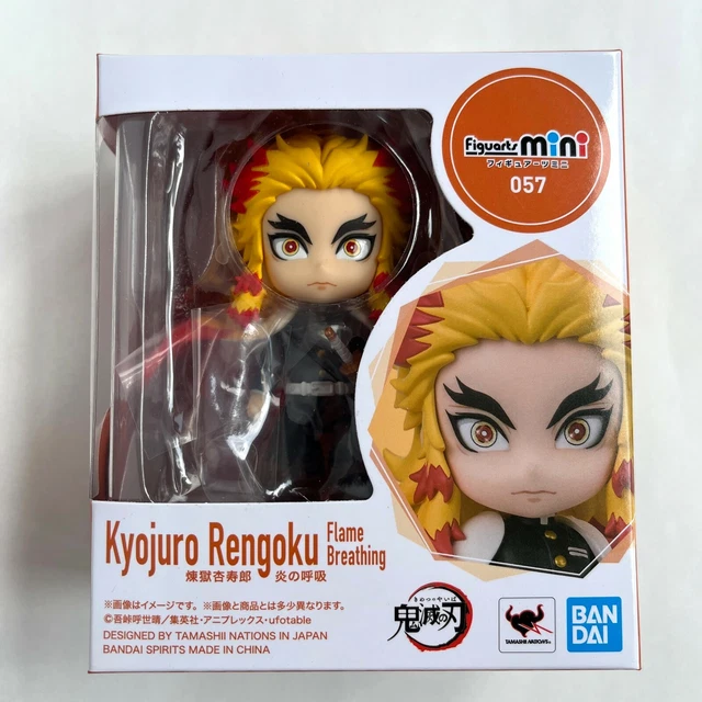 DEMON SLAYER FIGUARTS mini Kyojuro Rengoku Figure Flame Breathing Ver ...