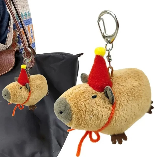 CAPYBARA CAPYBARA PLUSH Keychain Cloth Doll Capybara Plush Toy Couple ...