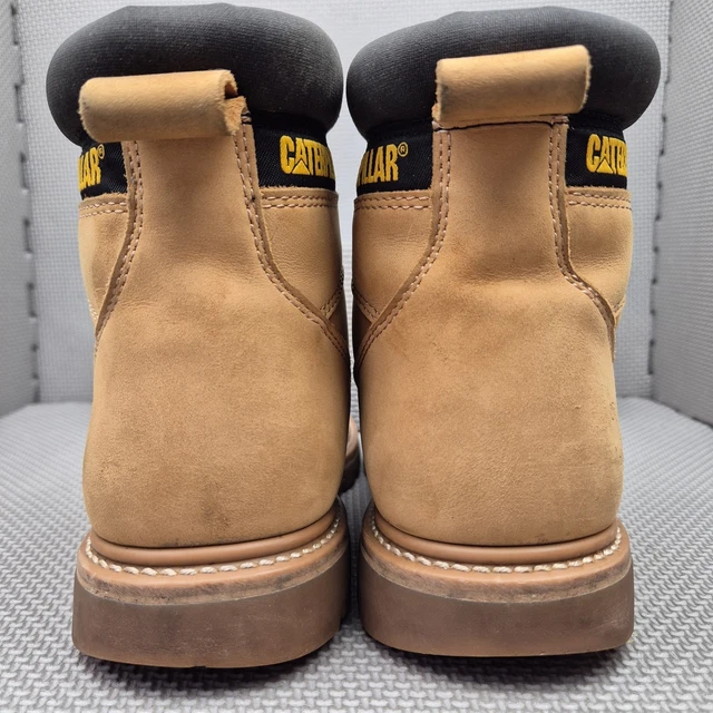 CAT CATERPILLAR BOOTS Men's UK 9 Waterproof Tan Wheat Light Brown ...