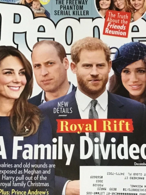 PEOPLE MAGAZINE. December 2, 2019. PRINCE WILLIAM & HARRY. A Royal Rift ...
