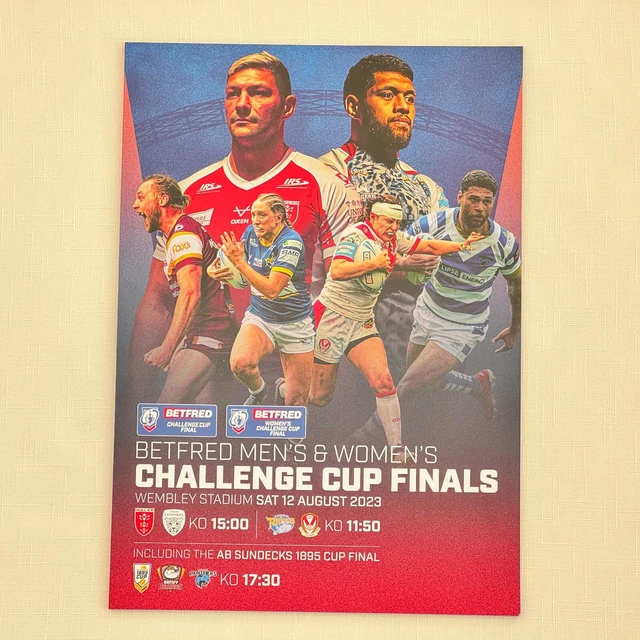 2023 RUGBY LEAGUE Challenge Cup Final Programme Hull KR v Leigh ...