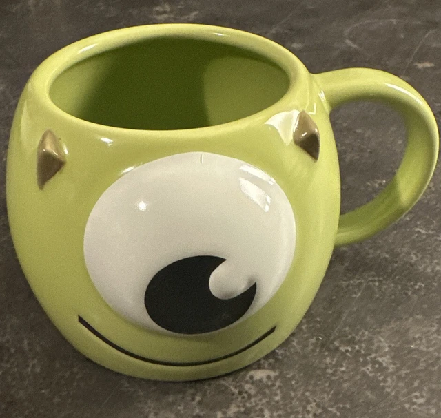 DISNEY STORE PIXAR Monsters Inc Mike Wazowski 3D Green Ceramic Mug Cup ... DISNEY STORE PIXAR Monsters Inc Mike Wazowski 3D Green Ceramic Mug Cup ...