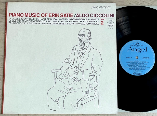 ALDO CICCOLINI PIANO Music Vol.2 ERIK SATIE US 1968 ED1 ANGEL STEREO LP COMME NEUF EUR 23,05 ...