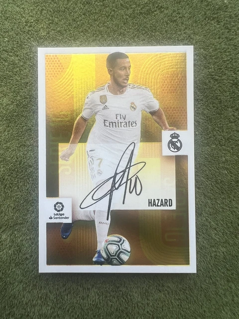 LA LIGA ESTE Eden Hazard Aufkleber Signatur gedruckt Autogramm 2020/21 ...