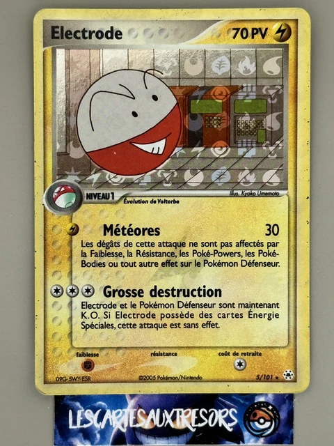 CARTE POKÉMON ELECTRODE 5/101 REVERSE EX Légendes Oubliées VF FR EUR 7,99 - PicClick FR