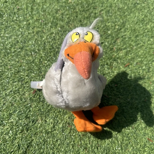 DISNEY APPLAUSE LITTLE Mermaid Scuttle 7" Stuffed plush seagull-Rare ...