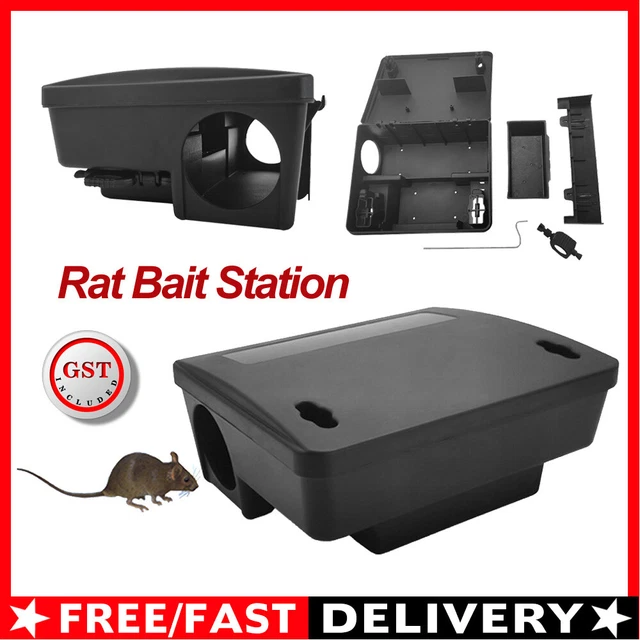 DEFENCE RAT BAIT Control Box Rodent Poison Mouse Lockable Station Trap ...
