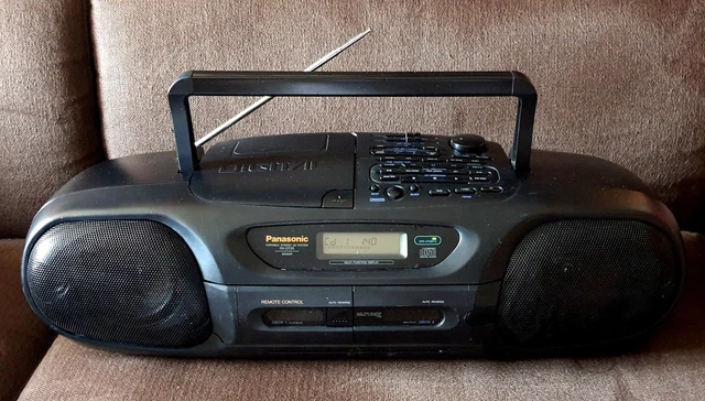 PANASONIC RX-DT55 BOOMBOX Stereo Cd Double Cassette Autoreverse Japan ...