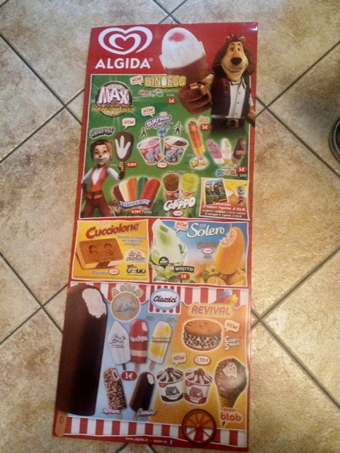 TABELLA GELATI ALGIDA Anni 2000 EUR 25,00 - PicClick IT