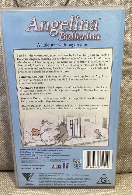 ANGELINA BALLERINA FRIENDS Forever ABC For Kids VHS PAL Free Post $17. ...