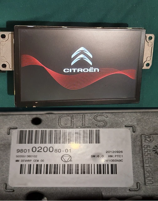ÉCRAN LCD AFFICHEUR Gps Multimédia Peugeot Citroën C3 Ds3 C5 ...