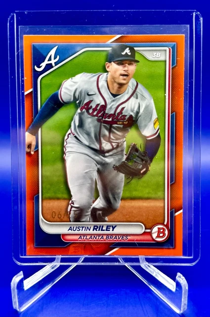 2024 BOWMAN - Austin Riley Orange Border #58 #'d /25 Atlanta Braves EUR ...