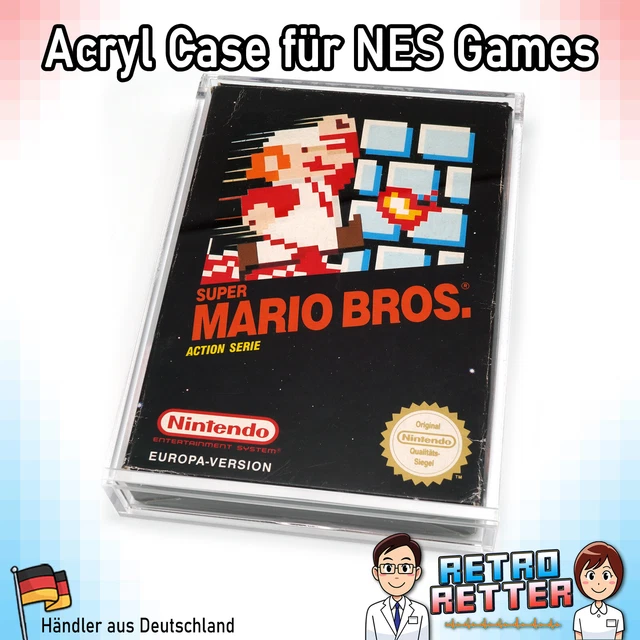 ACRYL CASE FÜR NES Spiel OVP - Nintendo UV Schutz Hülle Game Box ...