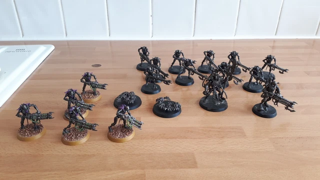 WARHAMMER 40K NECRON Small Force Partially painted, Overlord, Royal ...