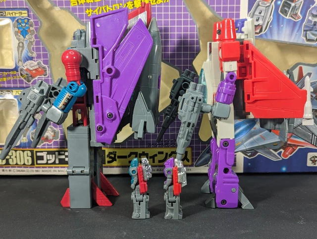 TRANSFORMERS G1 DARKWING Set regalo Buster Hydra completo Takara ...