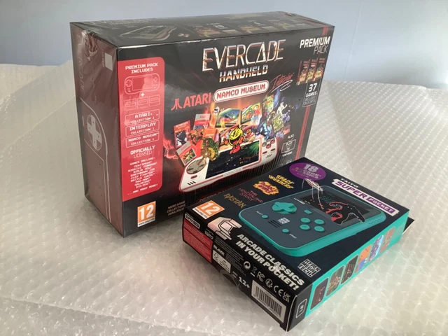 EVERCADE HANDHELD RETRO Games Console Premium Pack+Taito Super Pocket ...