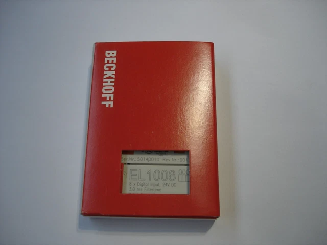 BECKHOFF EL1008 ETHERCAT Terminal 8-channel digital input 24 V DC 3 ms ...