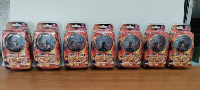 DOCTOR WHO MICRO UNIVERSE 3-FIGURE PACKS Hologram Card TARDIS Spinner ...