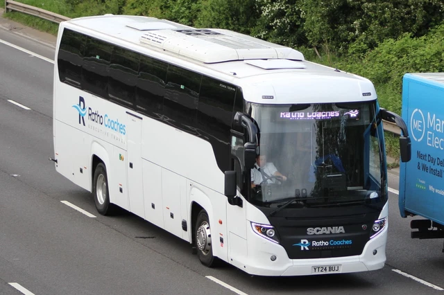 RATHO COACHES SCANIA YT24BUJ 6x4 BUS/COACH PHOTO EUR 0,77 - PicClick IT