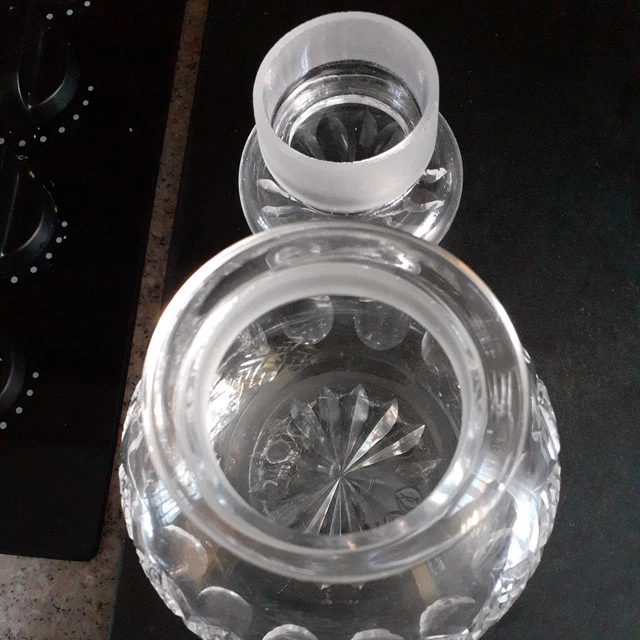 VINTAGE HAND CUT Lead Crystal Lidded Bon Bon jar 5 inch tall £10.79 ...