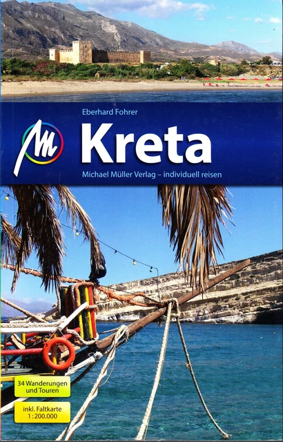 Große Karte Von Kreta ZU VERKAUFEN! - PicClick DE