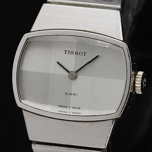 JUNK TISSOT SARI Hand-wound Silver Dial Octagon Silver Ladies Watch Collectable £71.62 - PicClick UK