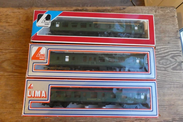 3 X LIMA Train Carriages Coaches Boxed £21.49 - PicClick UK