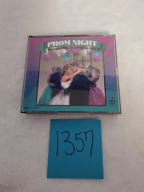 PROM NIGHT 4 CD Set Greatest Hits of the 50s & 60s $4.99 - PicClick
