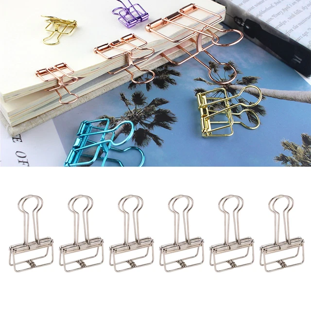 PAPER BINDER CLIPS Beautiful Multipurpose Durable 50Pcs Convenient ...