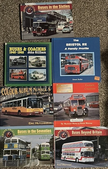 JOB LOT OF 7 Mixed Books On Buses Vintage Newcastle, In The Sixties £16 ...