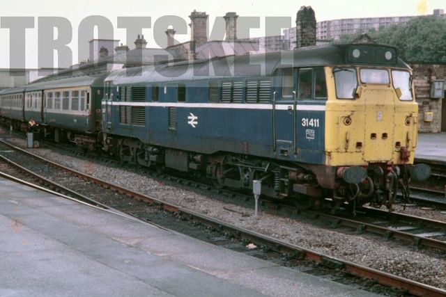 35MM SLIDE BR British Railway Diesel Loco Class 31 31411 Sheffield 1984 ...