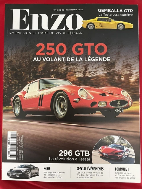 MAGAZINE ENZO N°16 Printemps 2022 / Ferrari 250 GTO Revue Francais EUR ...