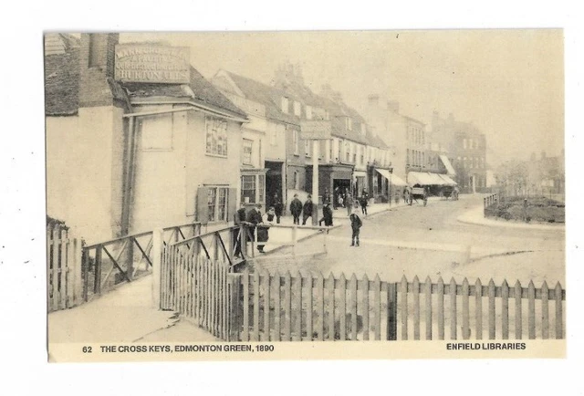 THE CROSS KEYS, Edmonton Green, Enfield, London, C1890, Repro Postcard ...
