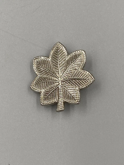 SILVER COLORED OAK Leaf Military Pin N.S. Meyer New York Lapel Pin ...