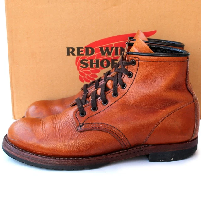RED WING SHOES Beckman 9013 Us7.5 25.5 Work S Brown Chessnut Made In ...