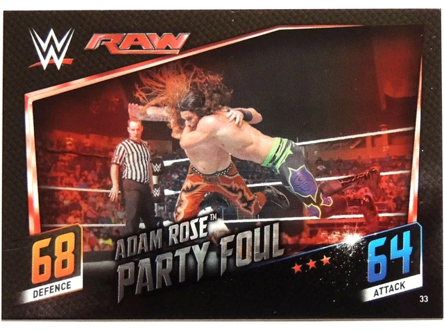 WWE ADAM ROSE Slam Attax Then Now Forever Signature Move Wrestling Card 2015 33 £3.75 - PicClick UK